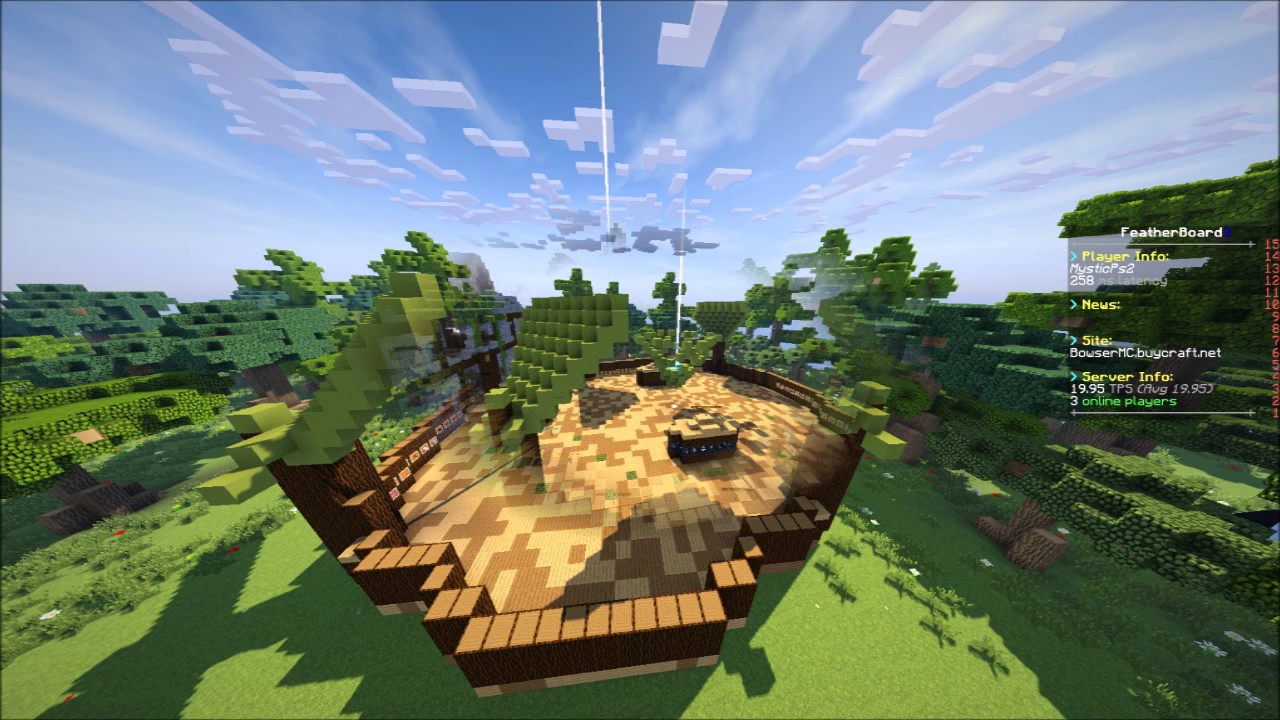 BowserMC Skyblock Spawn Build - PVP Build Later - YouTube