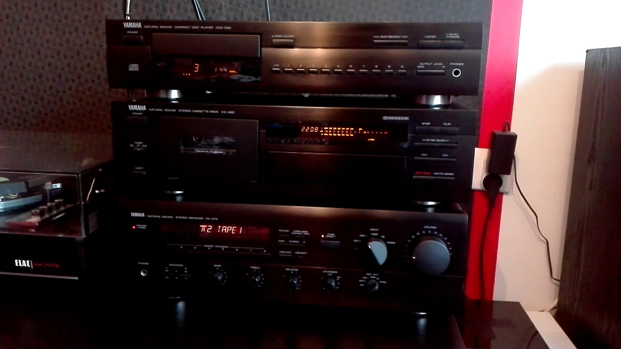 Yamaha RX-570 KX-480 CDX-580 - YouTube