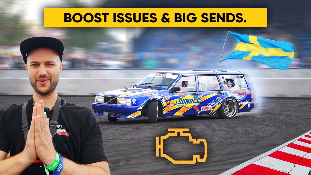 VOLVO VS CORVETTE = 230KMH SIDEWAYS AT SILVERSTONE @ Gassed on track ...