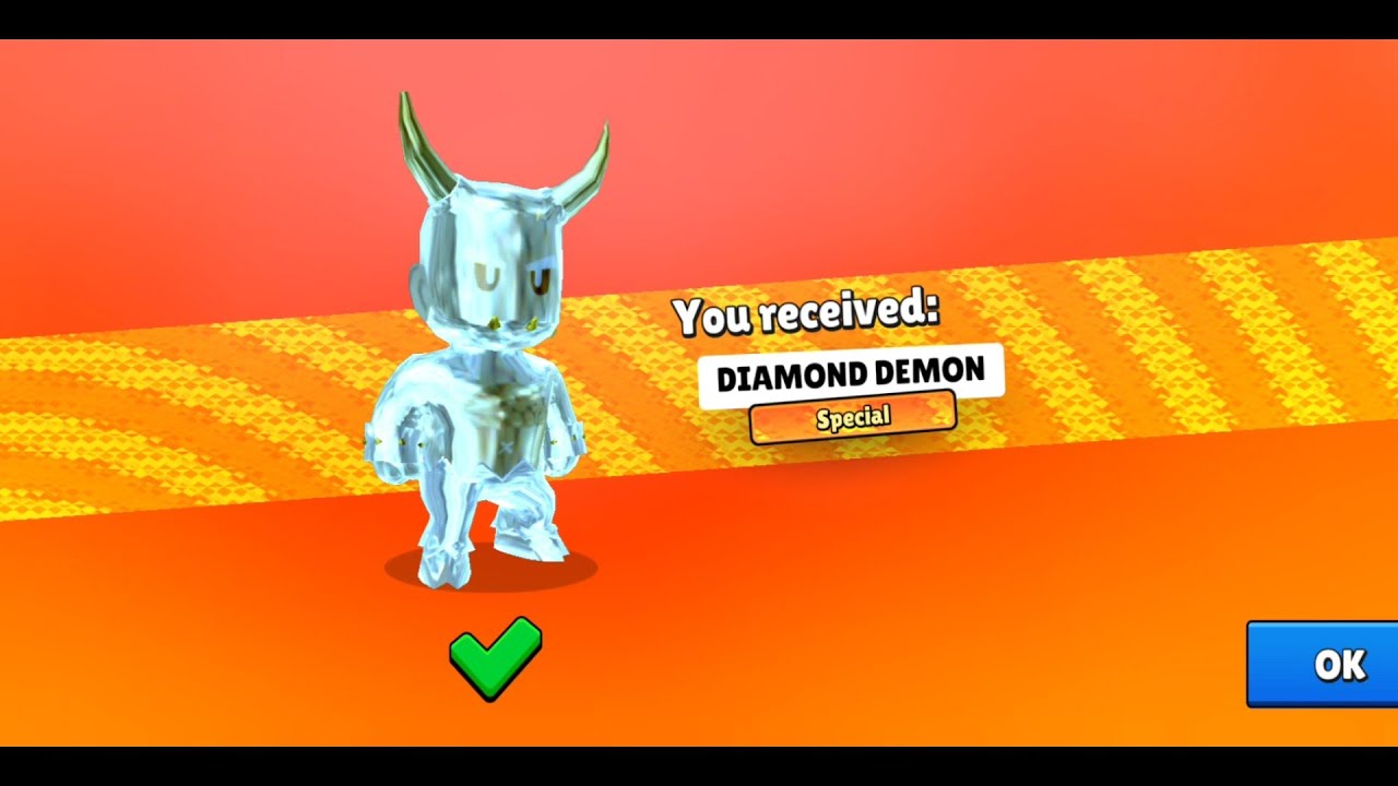 Finally I Got Diamond Demon😍-STUMBLE GUYS ️ - YouTube
