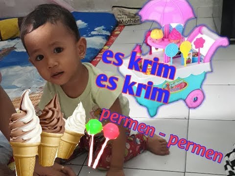 Drama dedek syila jadi pembeli es krim dan permen mainan || unboking mainan baru ice cream toys.