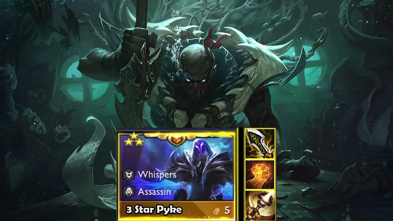 Pyke 3 star + 3 Star Idas : X Them ALL! but Scary Aurelion Sol !! | TFT ...