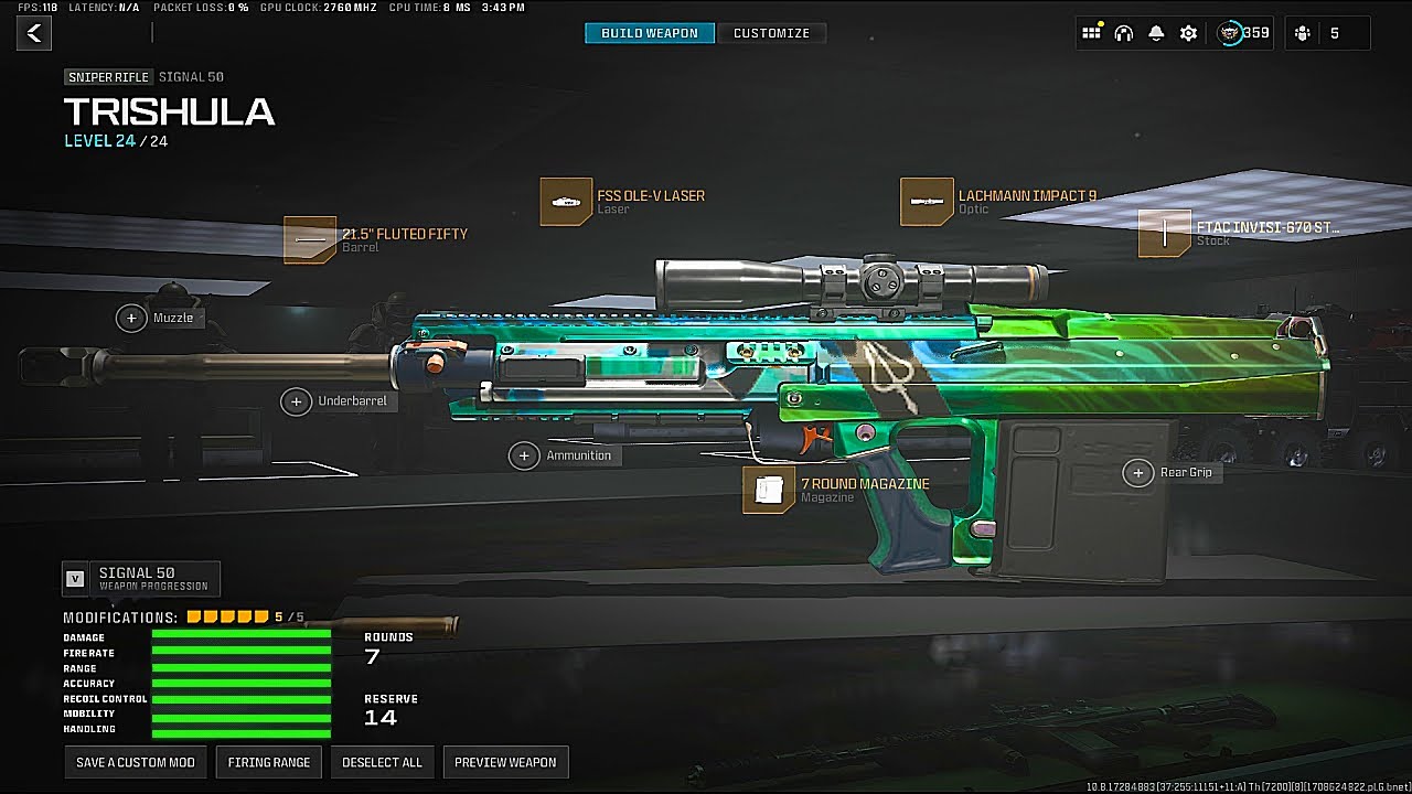 THE NEW *ONE SHOT* SIGNAL 50 IN MW3!😍( Best SIGNAL 50 Class Setup ...