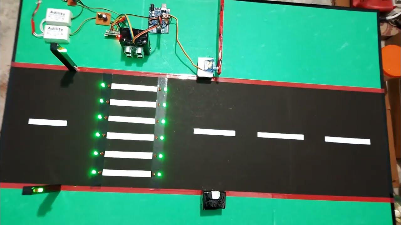Smart Zebra crossing and automatic gate open and close system project ...
