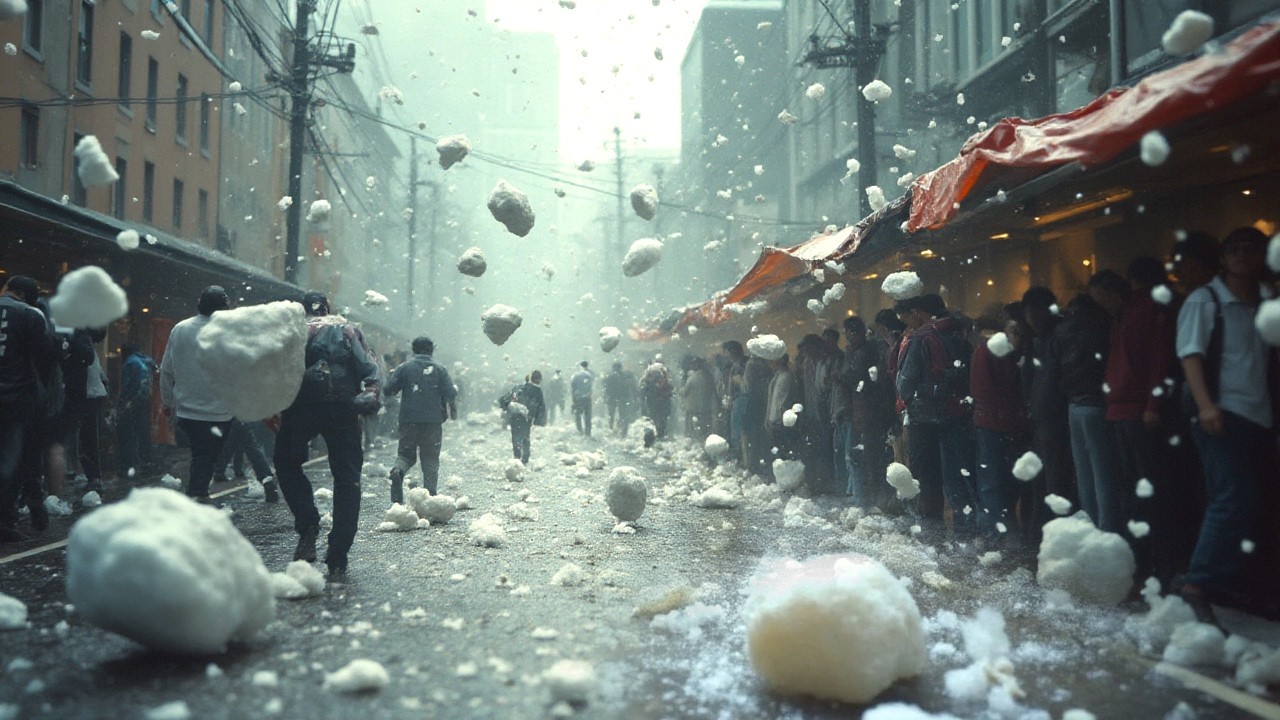 Stones are Hitting Japan! Storm with Huge Hail rages in Hachioji, Tokyo ...