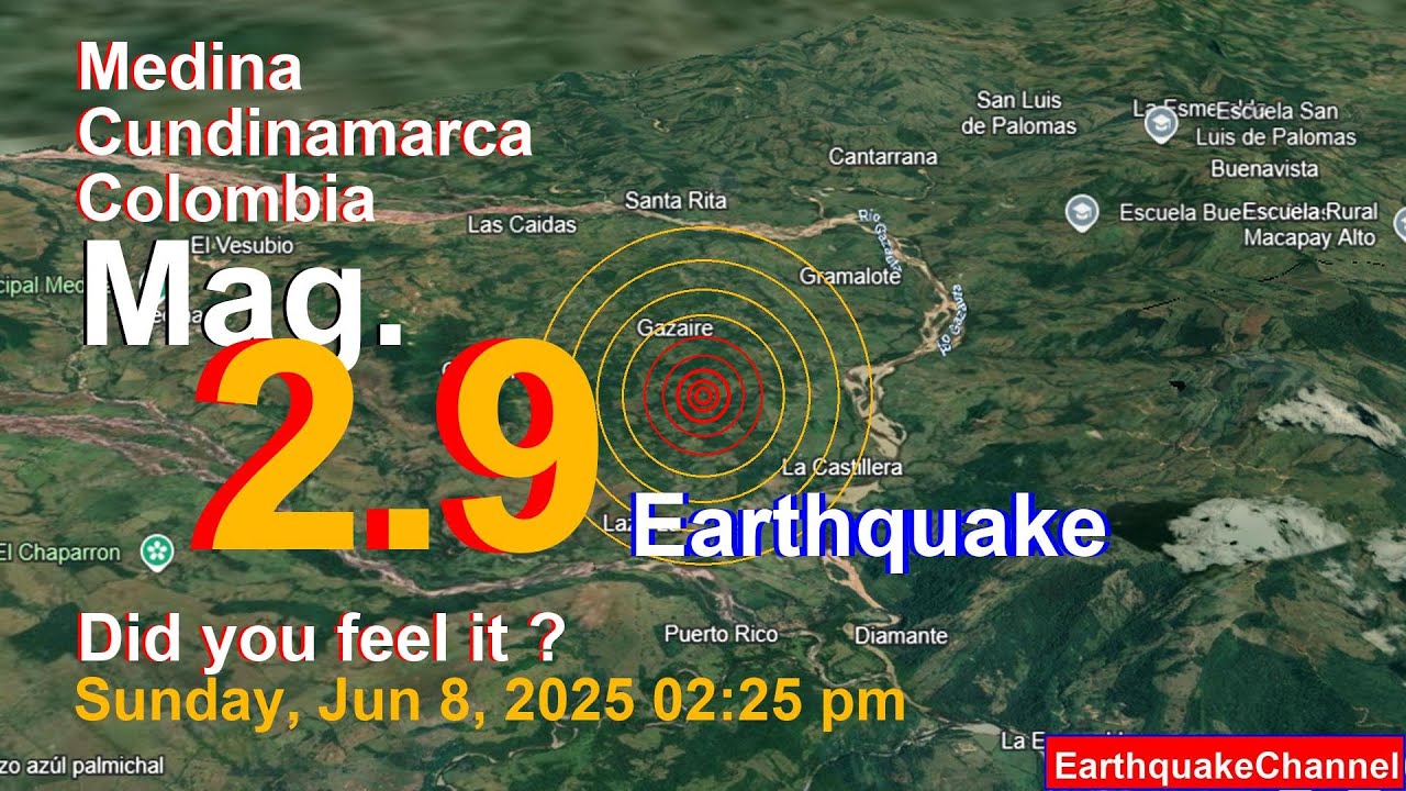 Medina - Cundinamarca, Colombia Earthquake today now - YouTube