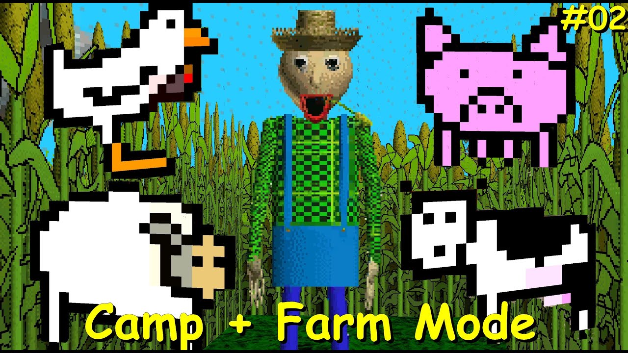Baldi's Basics The Ultra Decompile #02 (Camp + Farm Mode) - YouTube