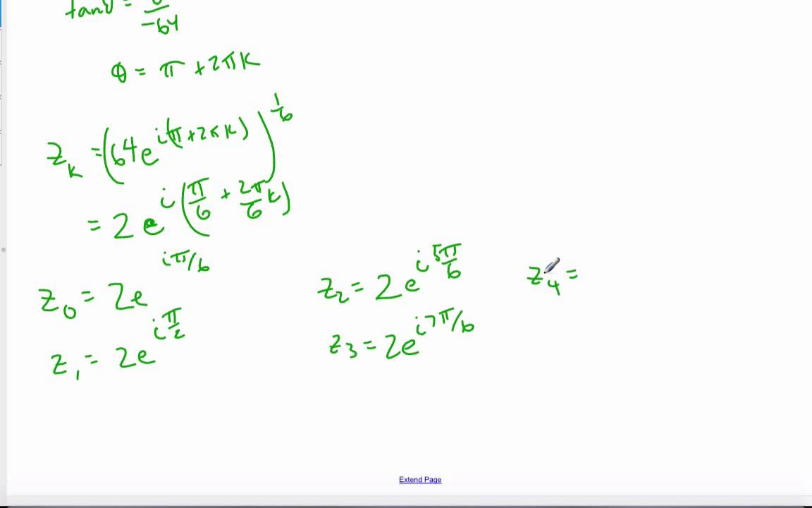 IB Math HL - 13.04.0 Roots of Complex Numbers - YouTube