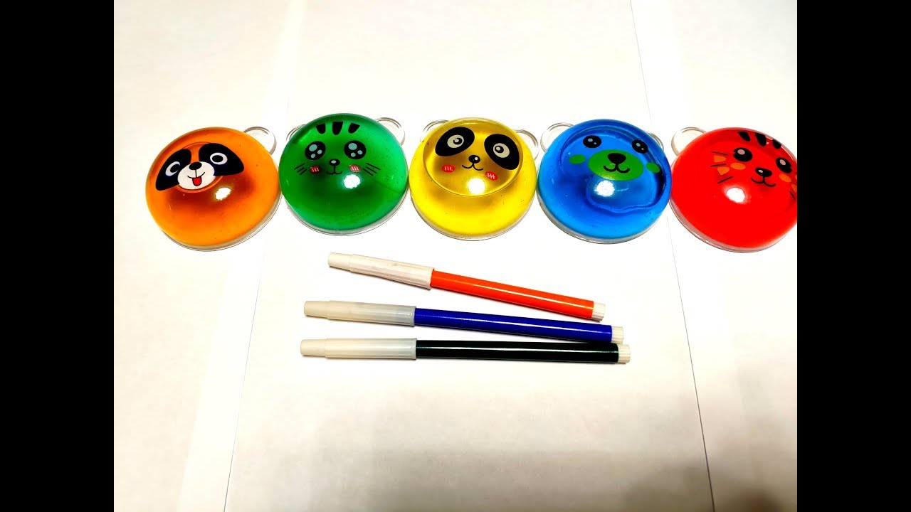 Learn colors Find colors How made slime Color slimes Baby song - YouTube