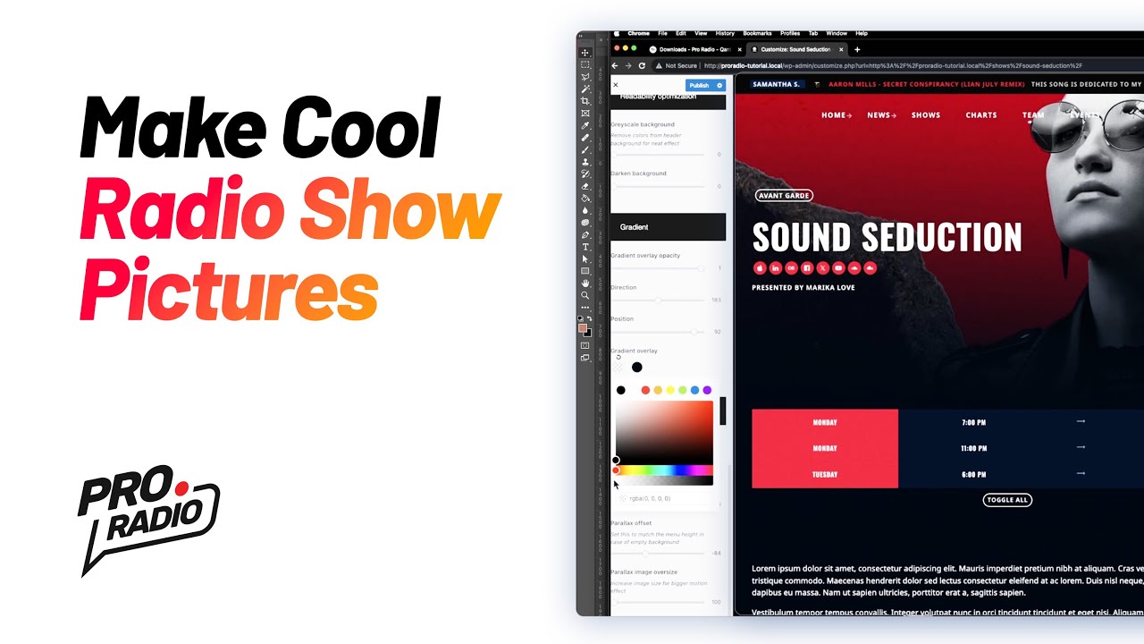 🔥How to make your own radio station show 🚀 cool pictures in style with ...