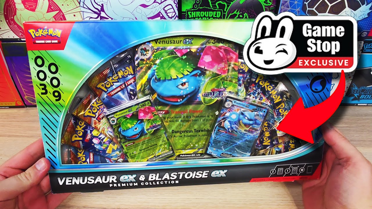 Opening the GameStop Venusaur ex Blastoise ex Premium Collection! - YouTube
