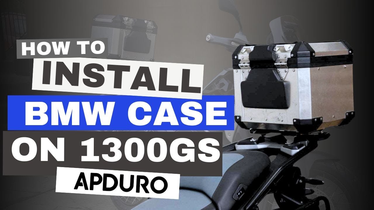 1300GS BMW top case installation - YouTube
