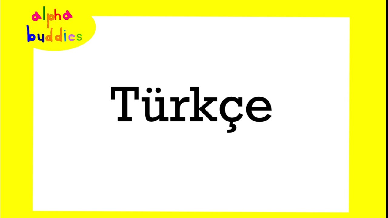 Turkish Alphabet Song - YouTube