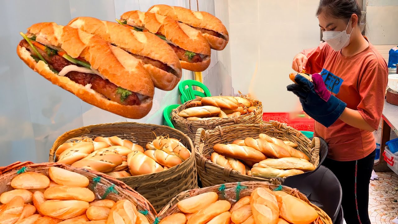 Vietnam! How to Make the Most Famous and Tasty Sandwich BAN MI | Street ...