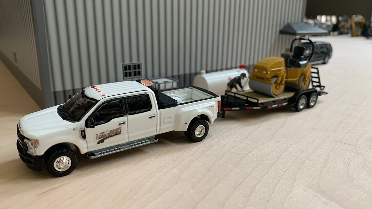Tour of my 1/64 Scale Construction Company Shop Layout #1 - YouTube