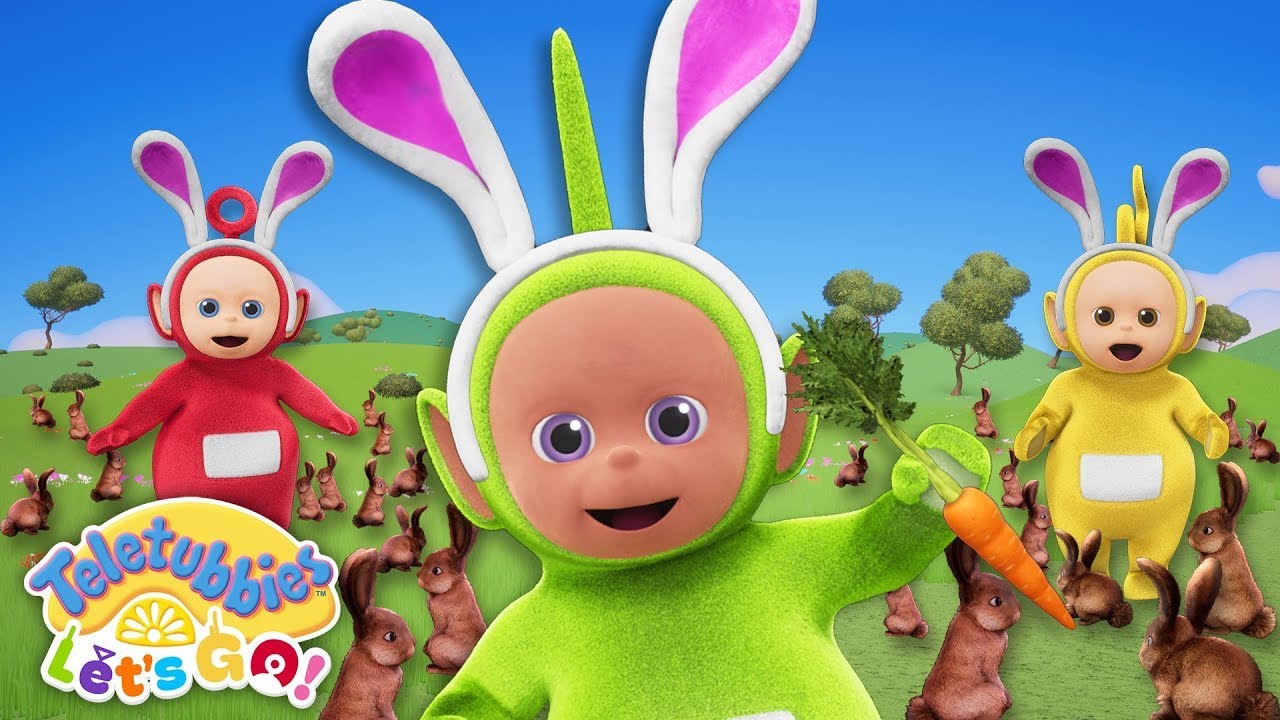Lots and Lots of Rabbits | Teletubbies Let's Go | Live Action Videos ...