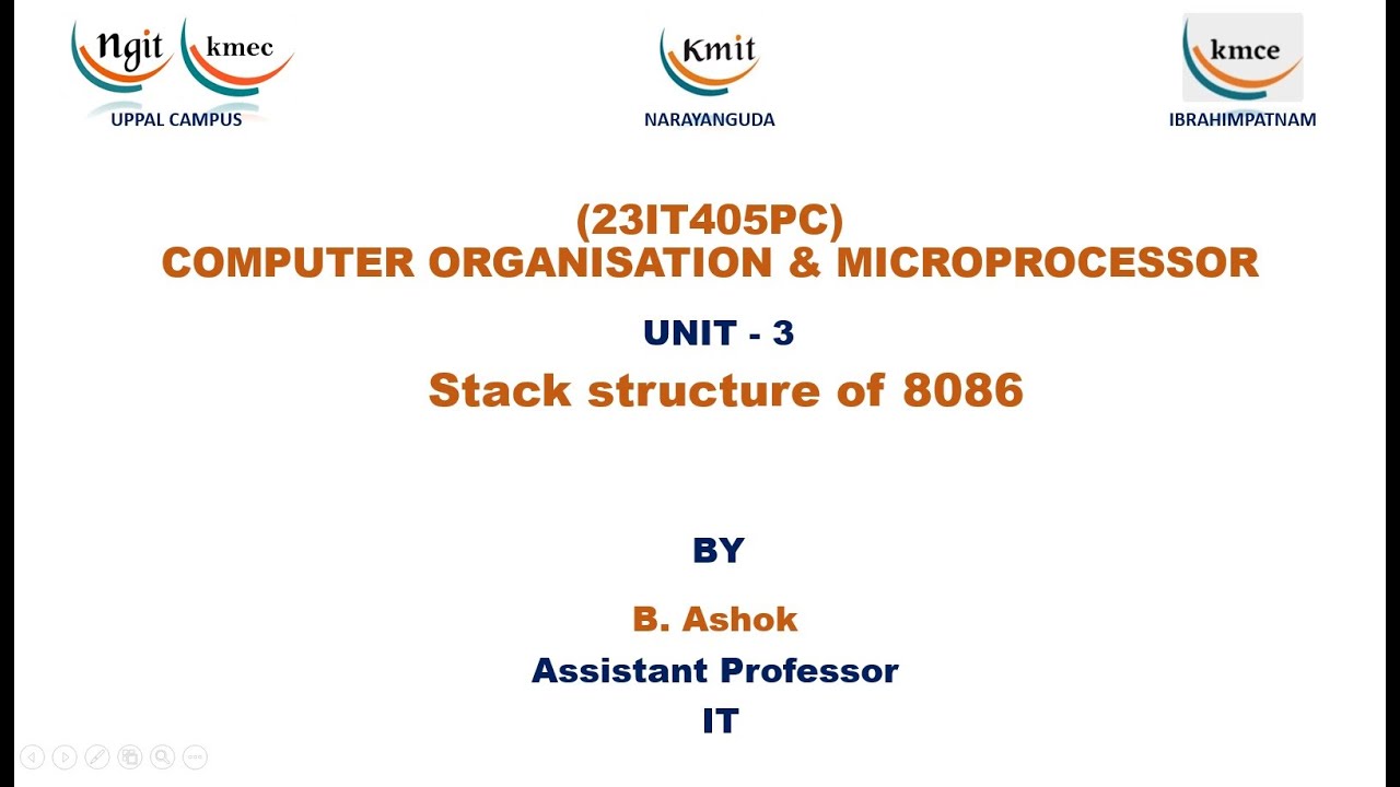 UNIT - 3_Stack structure of 8086 - YouTube