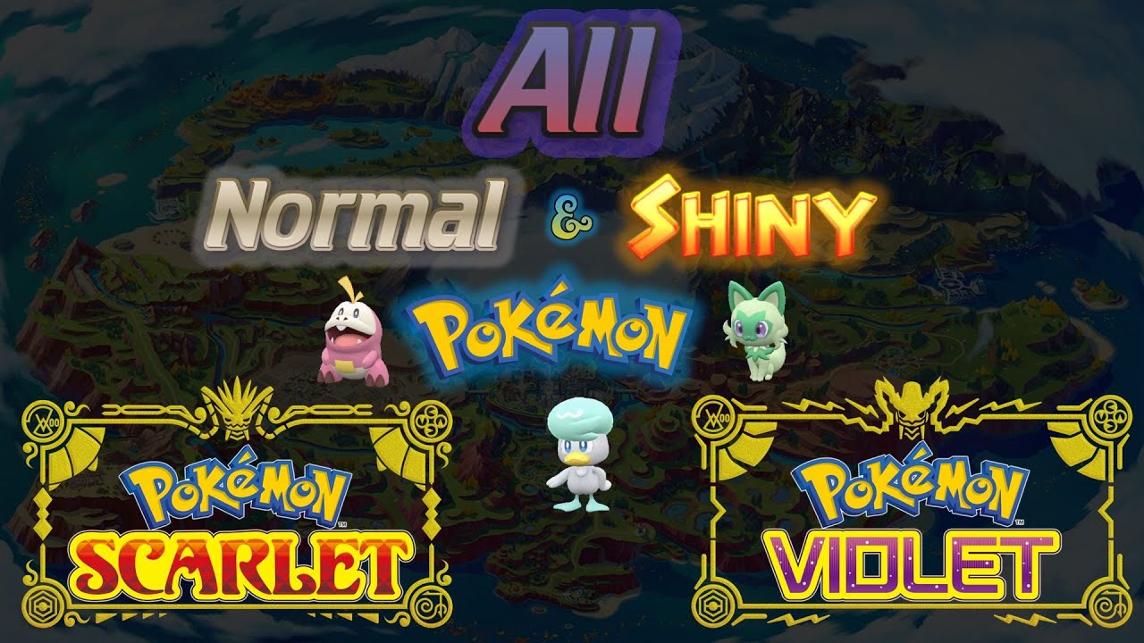Pesky Overworld Shiny Pokemon Reference Guide Scarlet and Violet - YouTube
