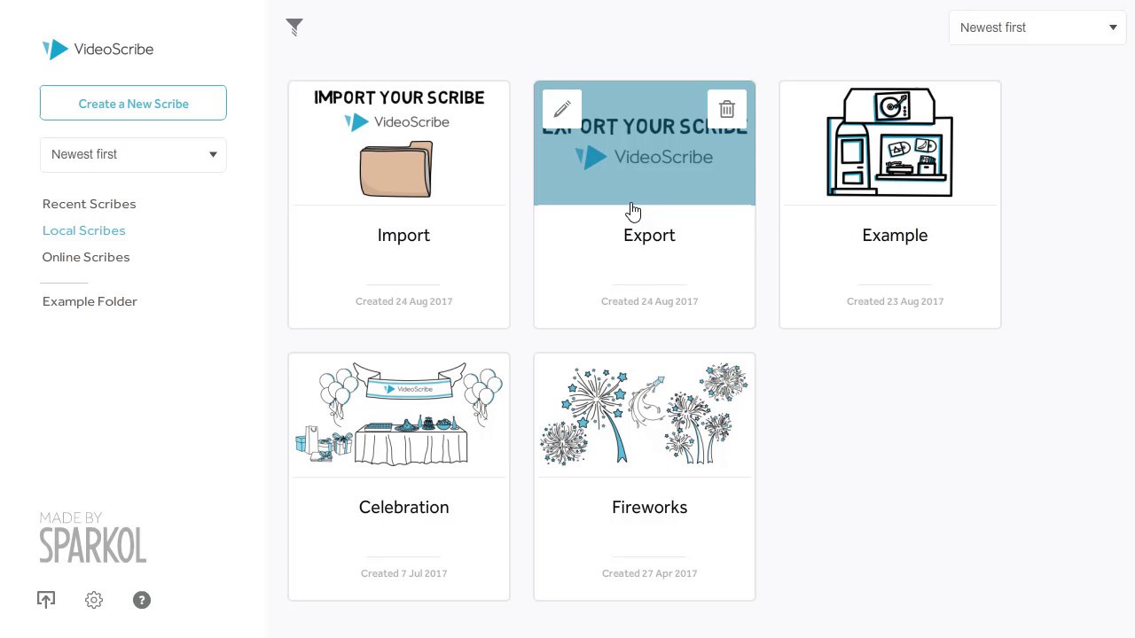 VideoScribe - Import and Export scribe files v3 - YouTube