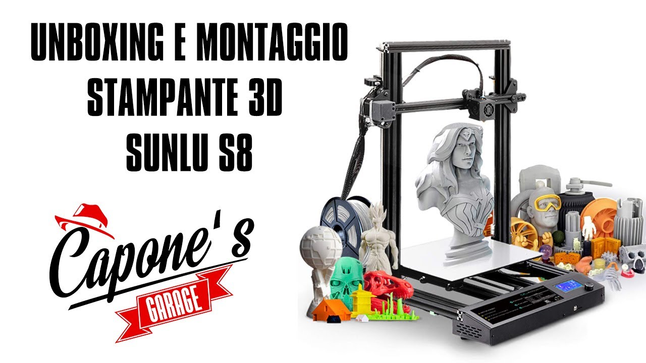 Unboxing e montaggio stampante 3D SUNLU S8 - YouTube