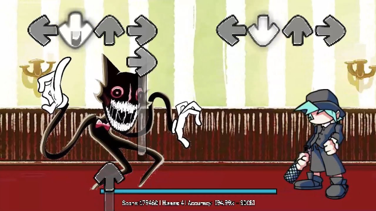 Friday Night Funkin': Vs. Cartoon Cat V2 - EVILEYEOLD.JSON - YouTube