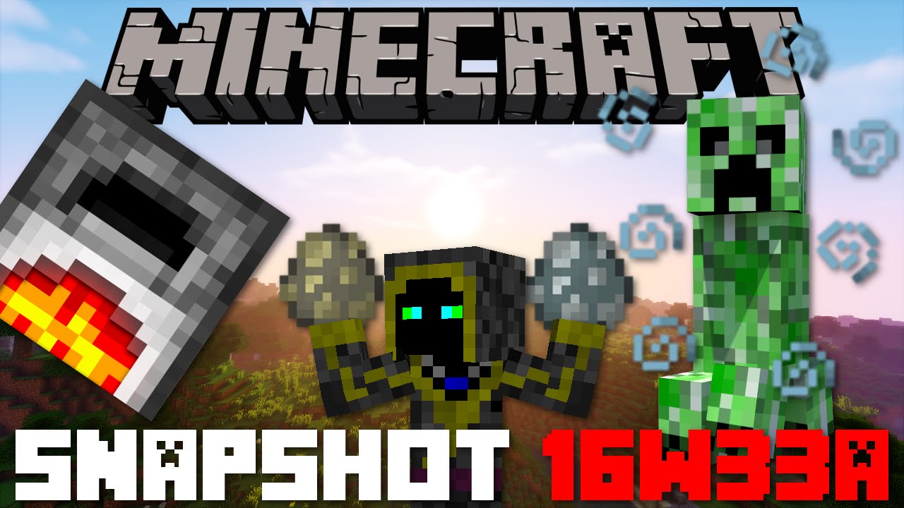 Minecraft Update: Snapshot 16w33a - NITWIT VILLAGER AND CREEPER PARTICLES! - YouTube