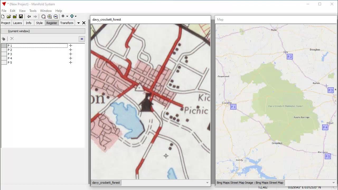 Georeference a Scanned Paper Map - YouTube