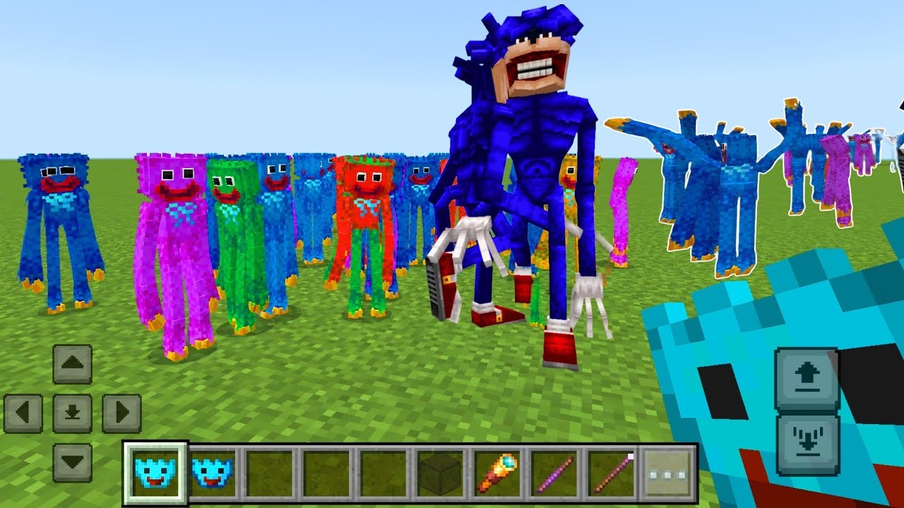100 Mini Huggy Wuggy vs 100 Shin Sonic! in MINECRAFT! - YouTube