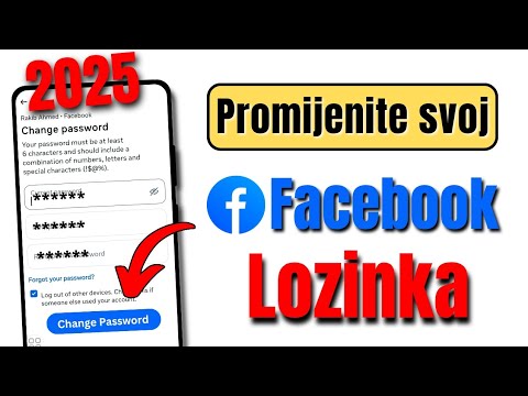 Kako promijeniti Facebook lozinku || Promjena lozinke za Facebook (2025 ...