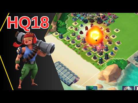 #037 HQ18 Zooka ile Harita Temizliği. Map Cleaning with Zooka #boombeach Türkçe