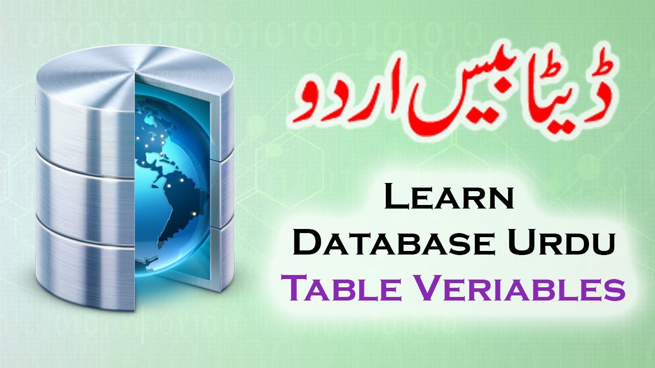 Table @Variable Using Microsoft SQL Server Urdu/Hindi - YouTube