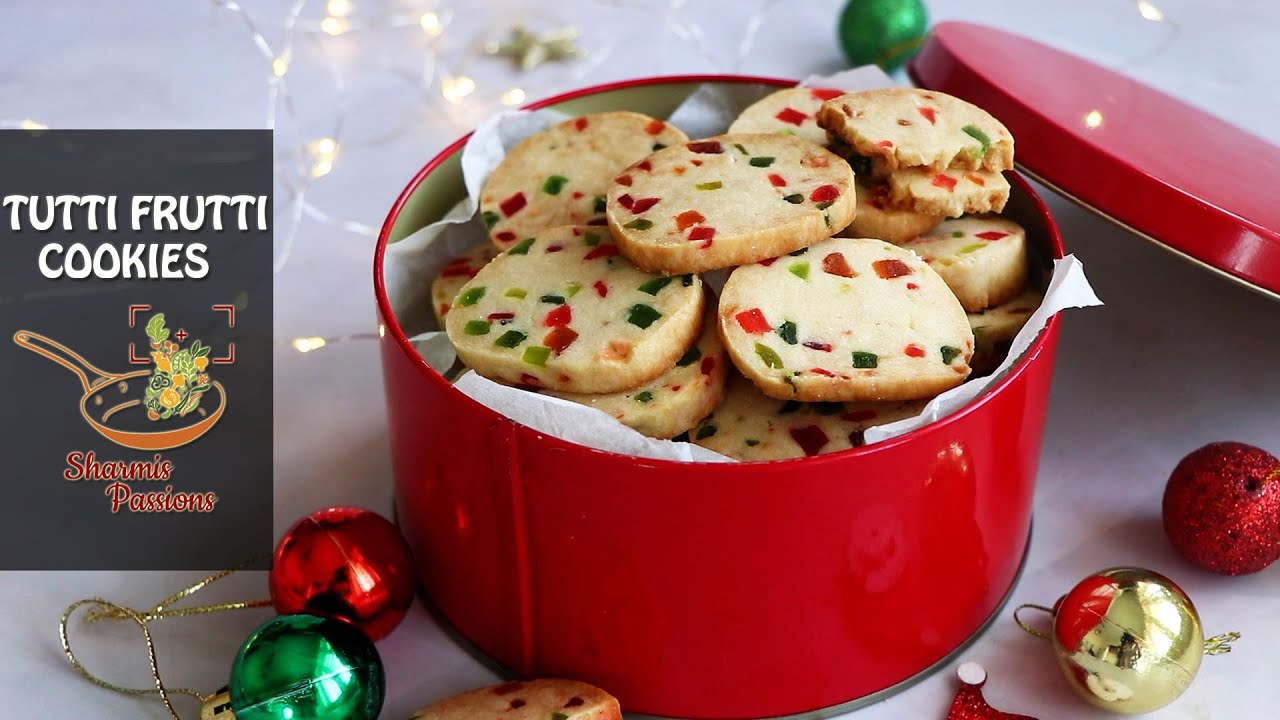 Tutti Frutti Cookies Recipe | Fruit Cookies Recipe - YouTube