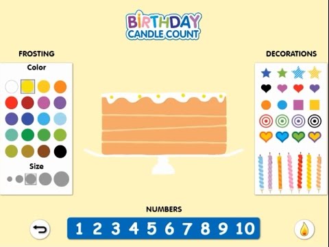 Birthday Candle Cake |Colorful Numbers Counting Fun Kids ,Children ...