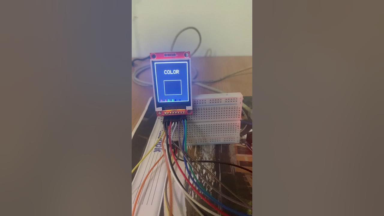 Display of the color recognition system - YouTube