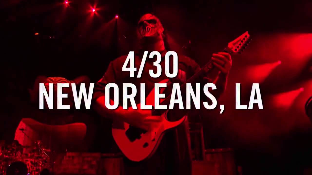 Slipknot - Prepare For Hell Tour 2015 With Hatebreed - YouTube