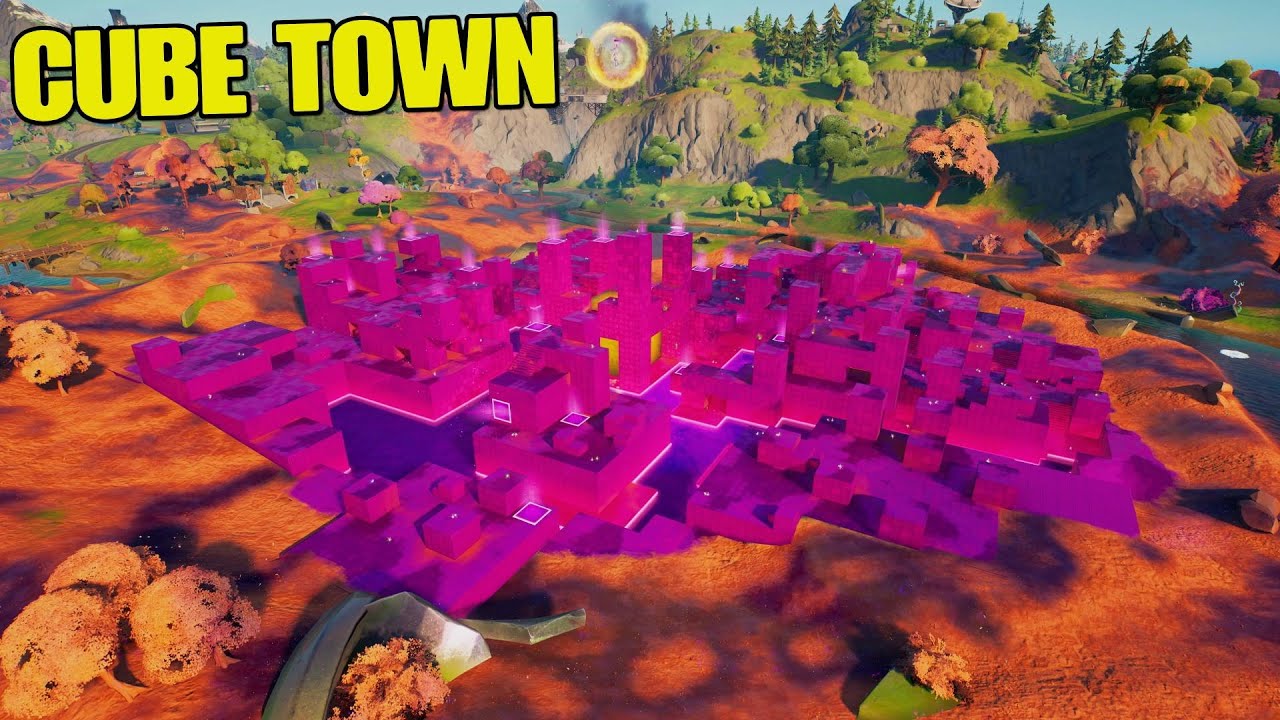 Fortnite Map Changes.Cube Town,Cube Queen,Caretaker Footprints - New ...