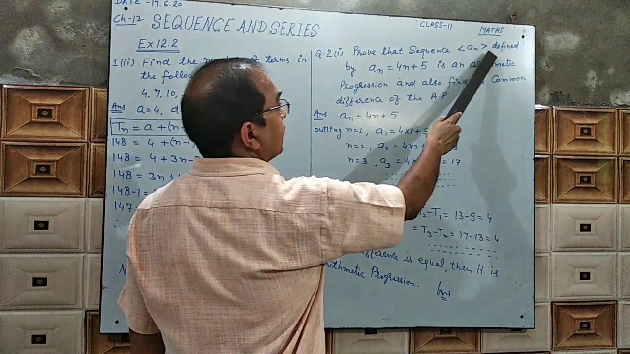 Mathematics Lectures Series|Sequence and Series| Part-4(A) - YouTube