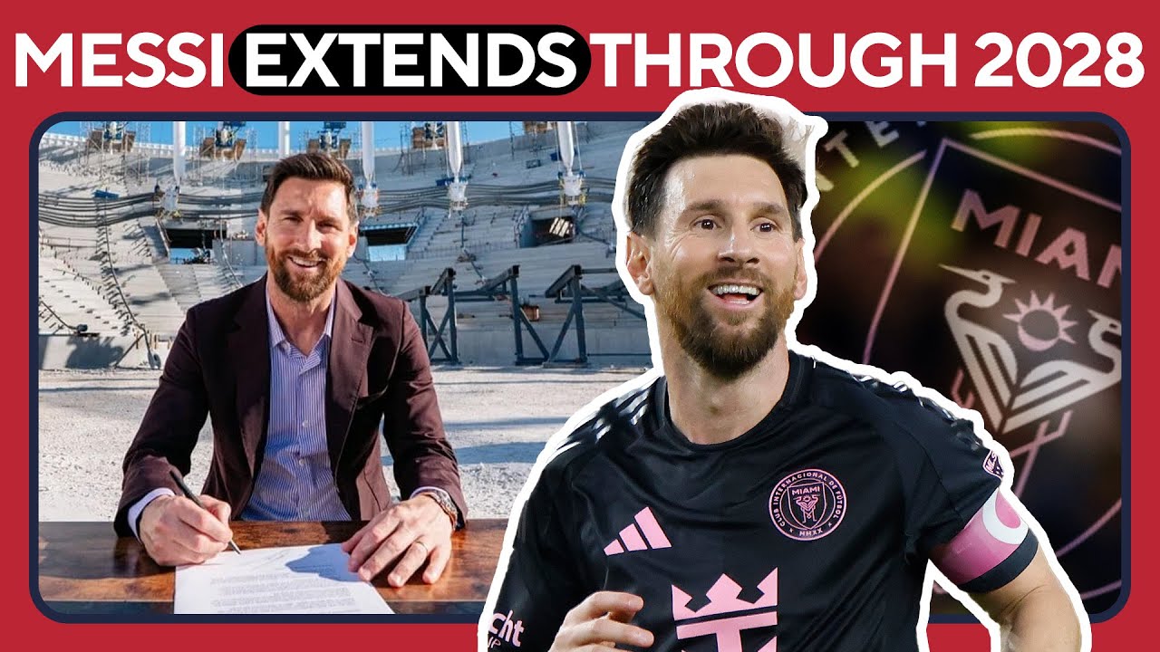 Lionel Messi signs THREE YEAR Extension | Will lead Inter Miami into ...