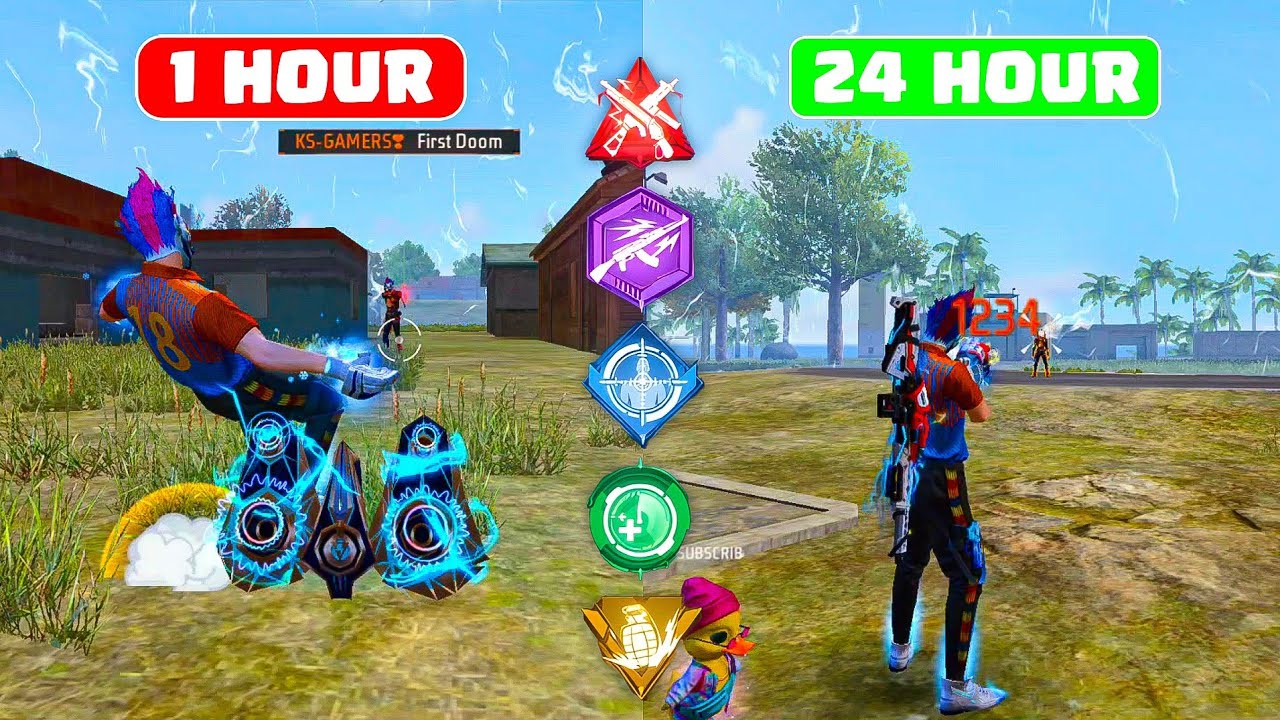 I Mastered All Free Fire ROLES in 1 Day 💀 || Free Fire ROLES Push 🤕 ...