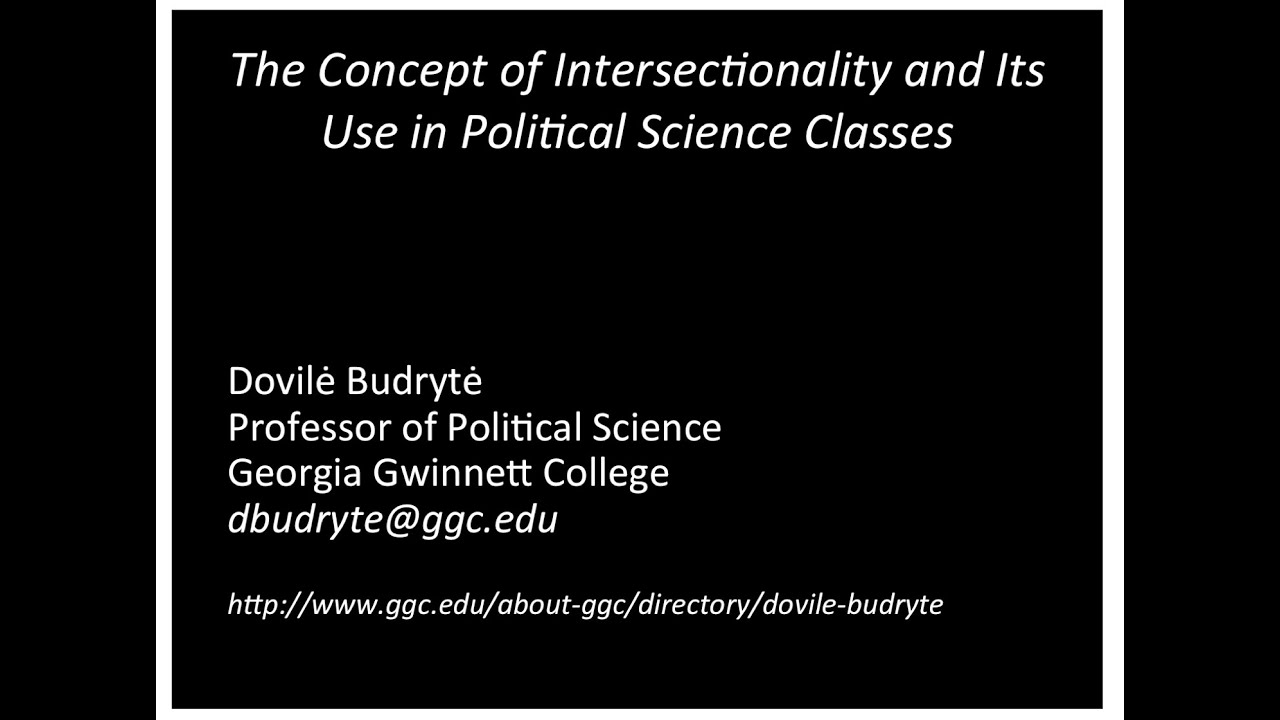 The Concept of “Intersectionality” and Its Use in Political Science ...