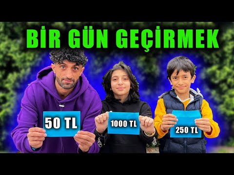 50 TL , 250 TL , 1000 TL ile BİR GÜN GEÇİRMEK !!