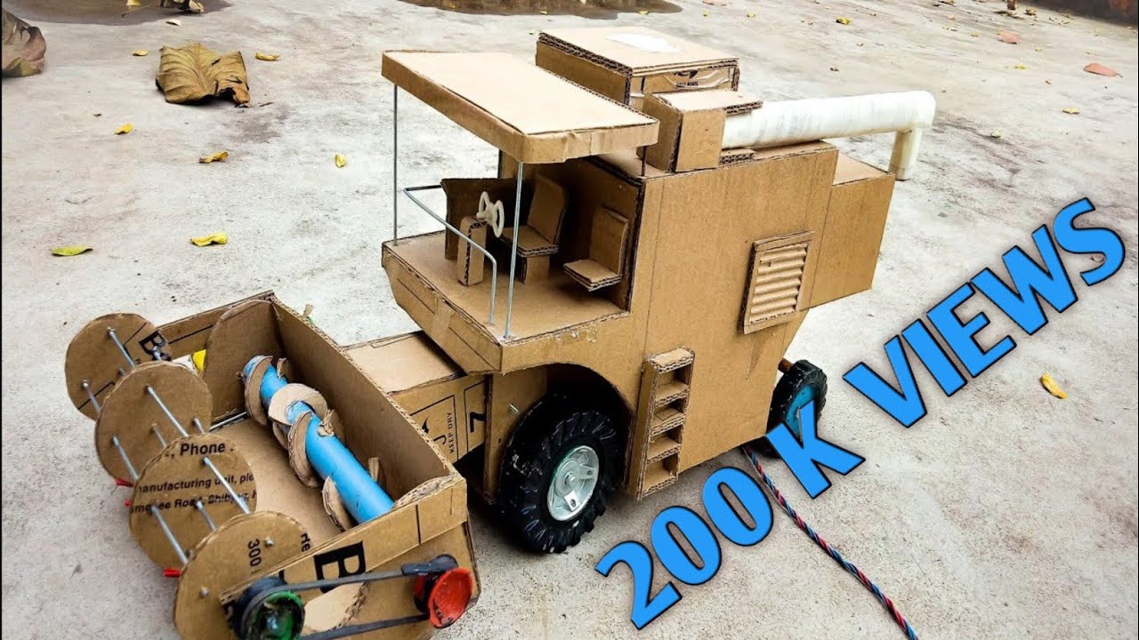 how To Make Harvester || At Home - YouTube