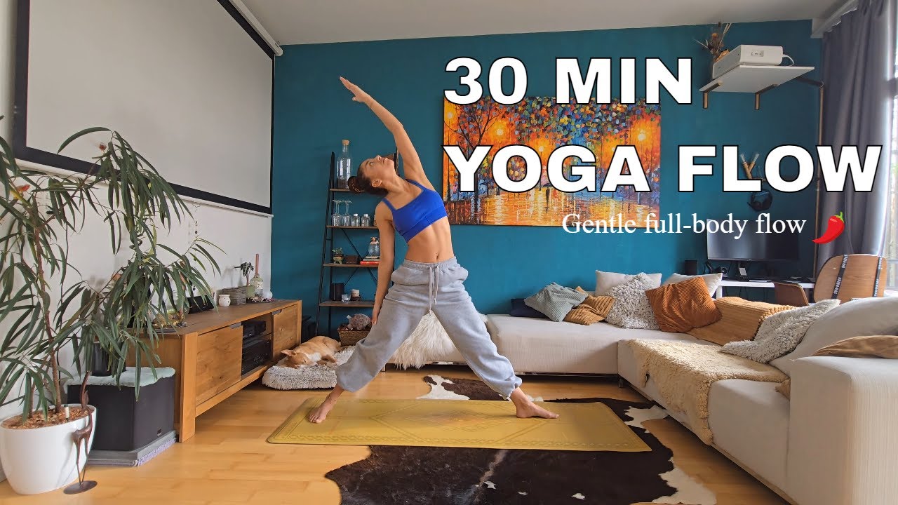 30 min full body beginner friendly yoga flow. Relax, de-stress and ...
