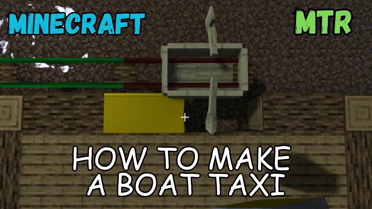 How to make a boat taxi - Minecraft MTR - YouTube