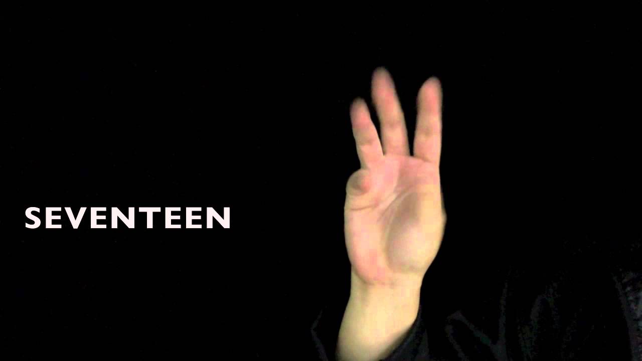 Number Hand Signs - YouTube