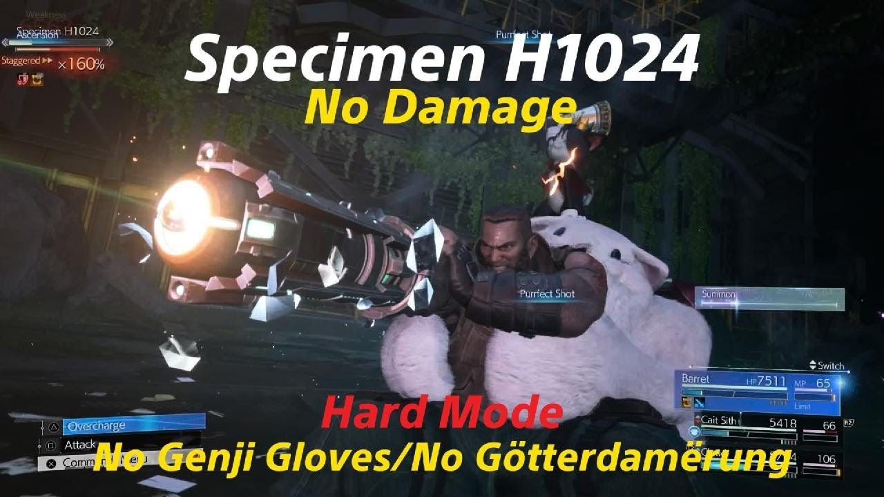 FFVII Rebirth - Specimen H1024 Hard (No Damage/No Genji Gloves/No ...