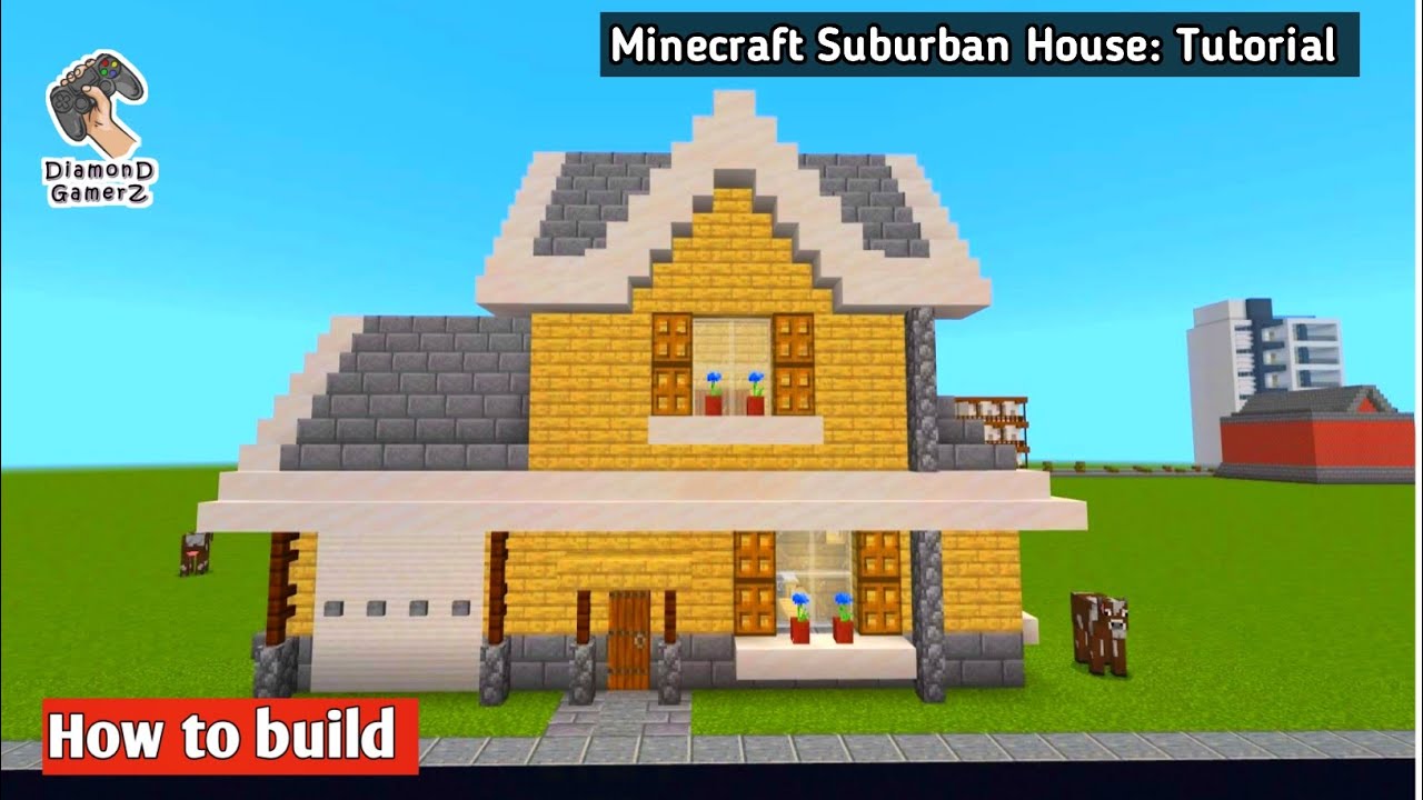MINECRAFT 🙋 SUBURBAN HOUSE 🏡 TUTORIAL 🛠️ - YouTube