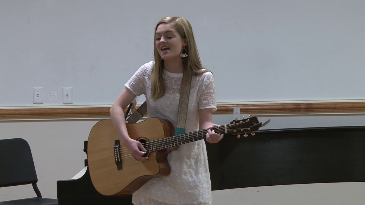 Sarah Morey singing "Real Cowboy" Bassett Music Studio Rectial - YouTube