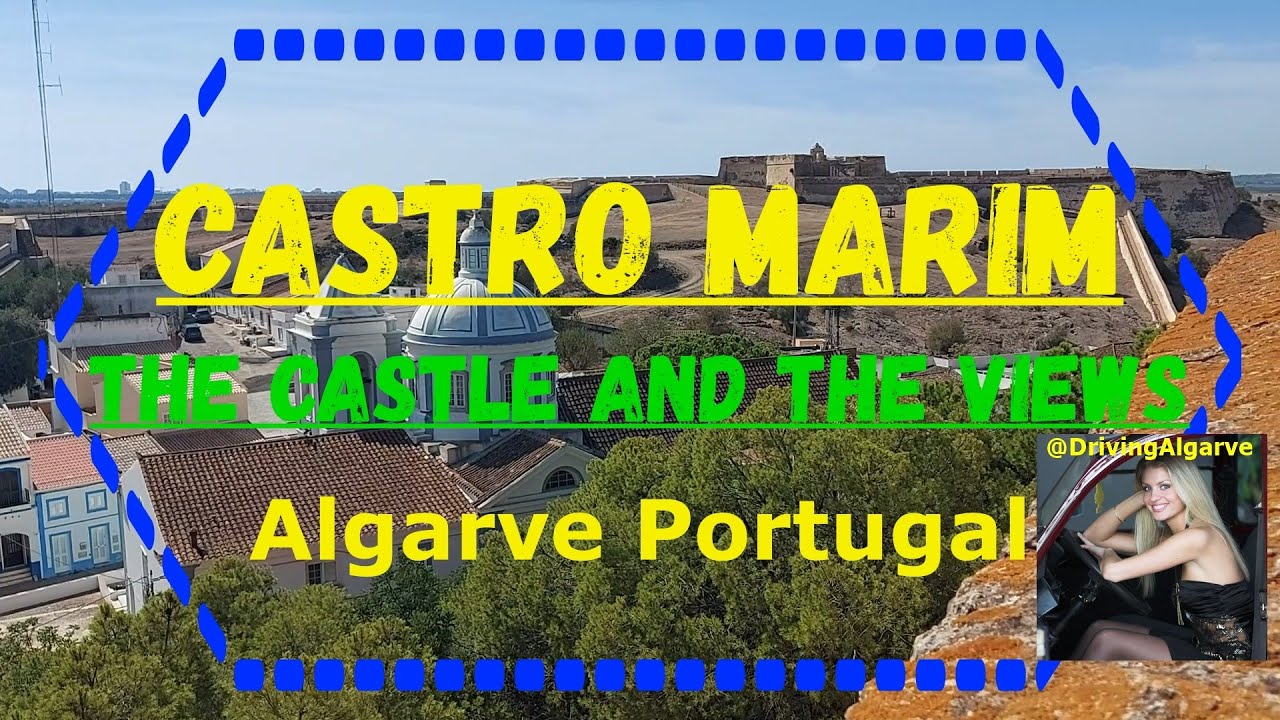 CASTRO MARIM (Algarve Portugal) visiting the castle and a sculpture of ...