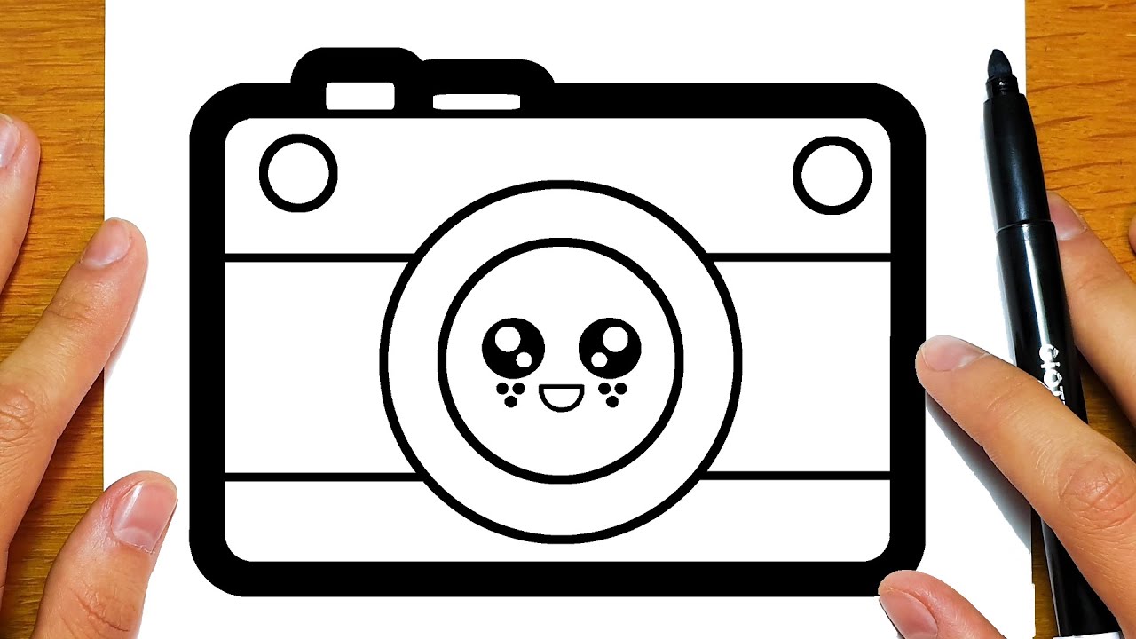 HOE TE TEKENEN EEN SCHATTIGE CAMERA | Gemakkelijke tekeningen - YouTube